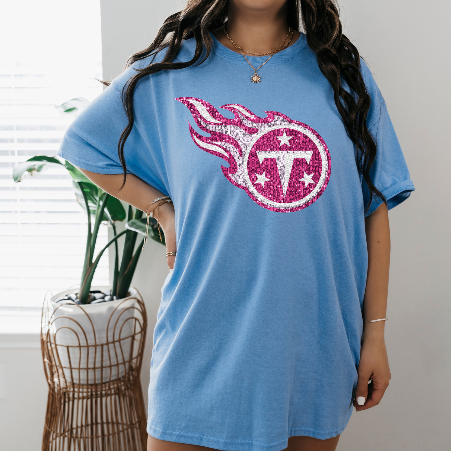 Glitter Pink Tennessee Titans – Dizzy Printing