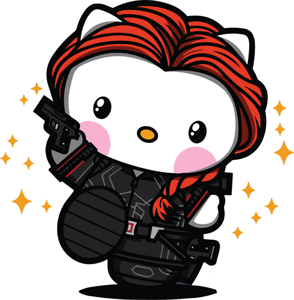 Hello Kitty Black Widow – Dizzy Printing