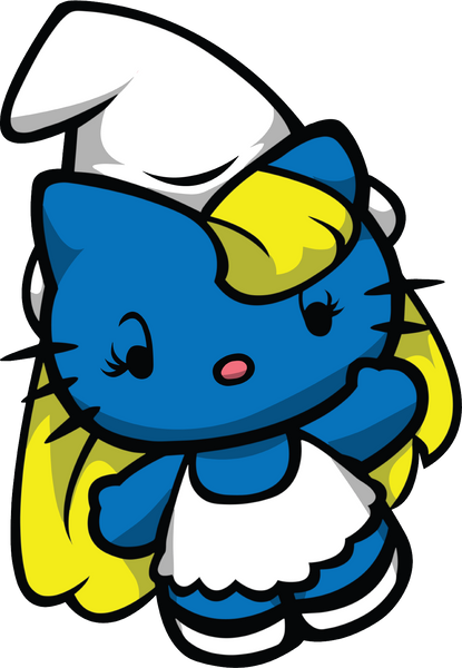 Hello Kitty Smurfette – Dizzy Printing