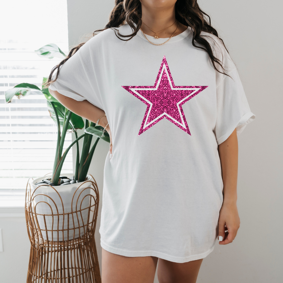 Glitter Pink Dallas Cowboys – Dizzy Printing