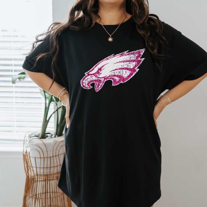 Glitter Pink Philadelphia Eagles – Dizzy Printing
