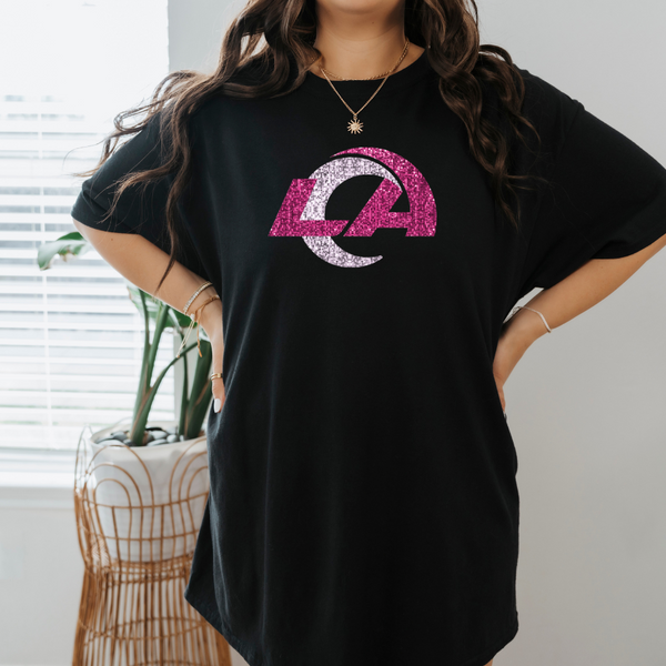Glitter Pink Los Angeles Rams – Dizzy Printing